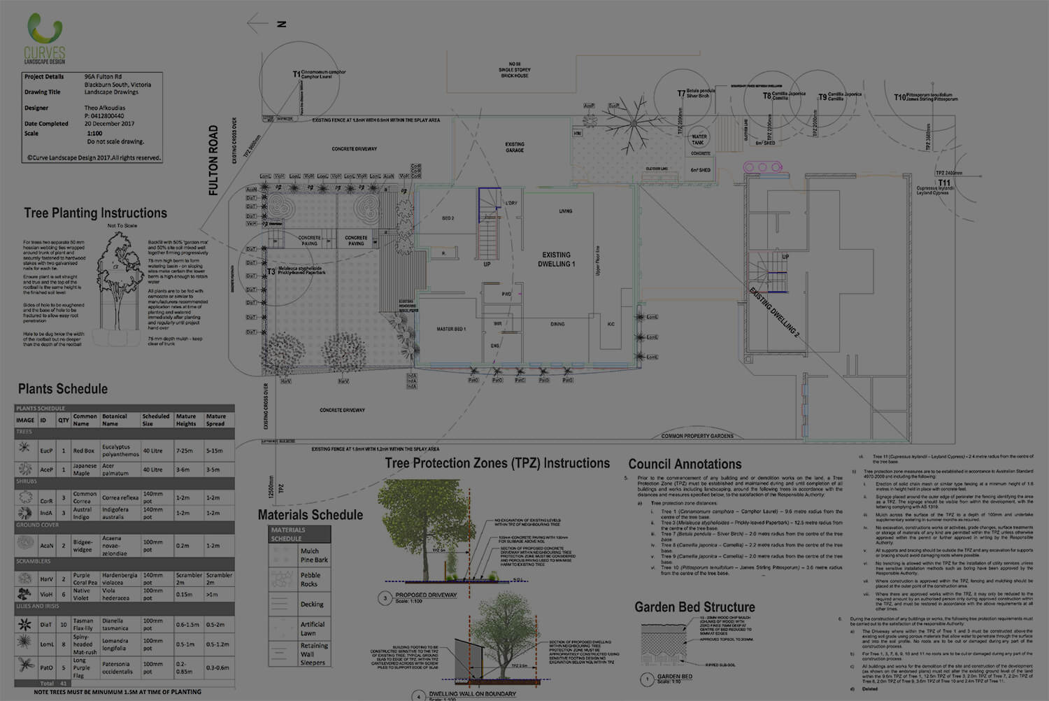 Landscape Plans for Council Permits DA Developers & Estates